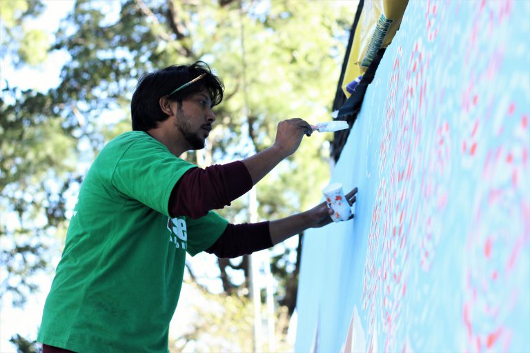Community painting tackles waste management with Dharamshala’s largest ...